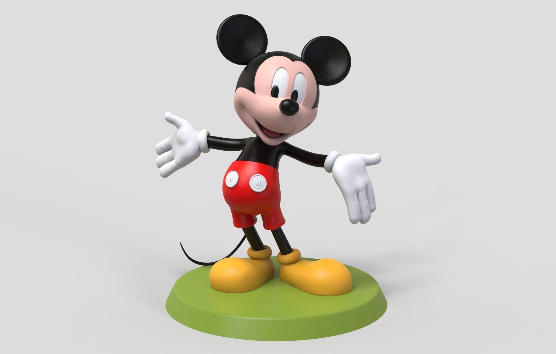 mickey mouse 3d print model 3D model 3D printable | CGTrader