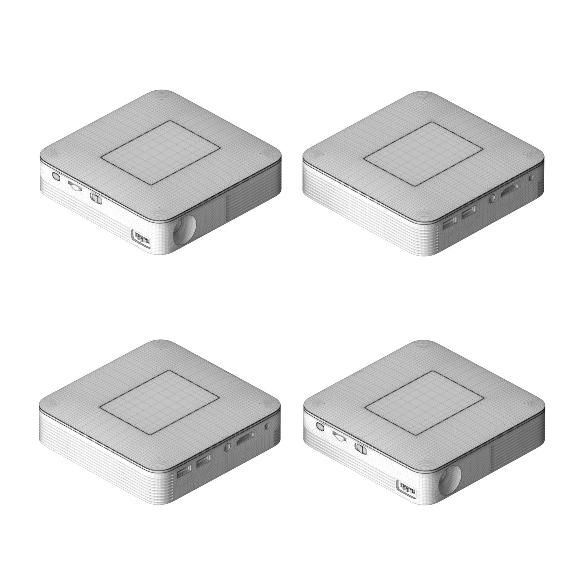 Canon mini beam projector MP250 3D model | CGTrader