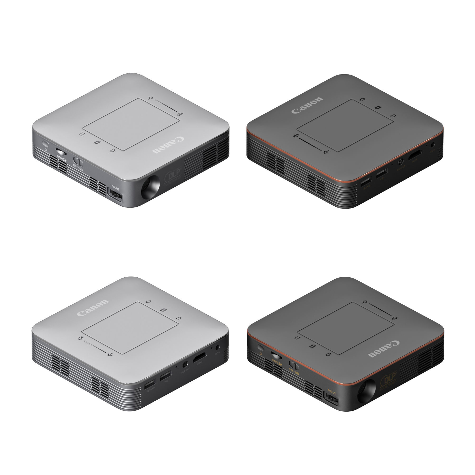 Canon mini beam projector MP250 3D model | CGTrader