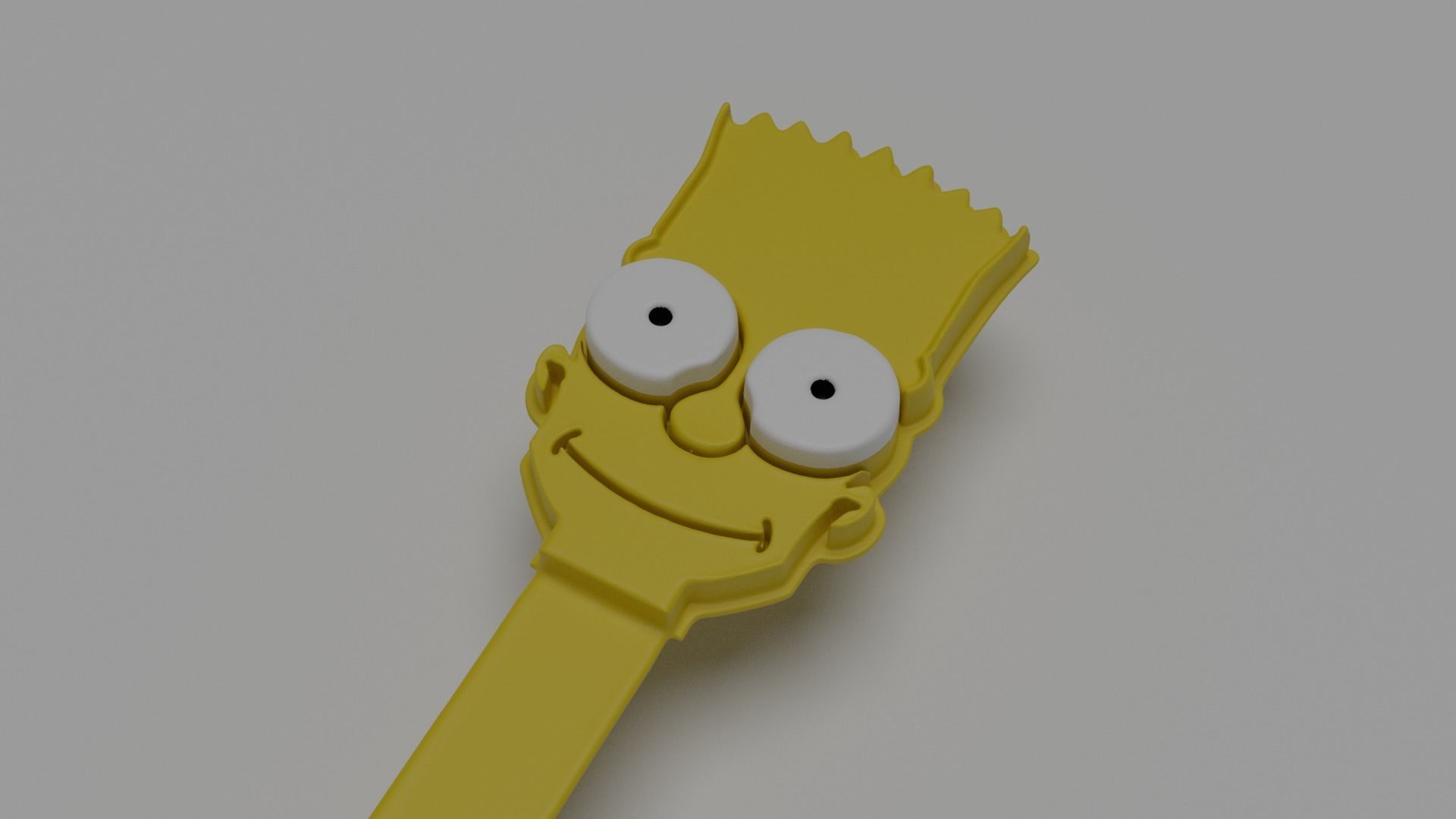 Bart Simpson Bookmark 3D model 3D printable | CGTrader