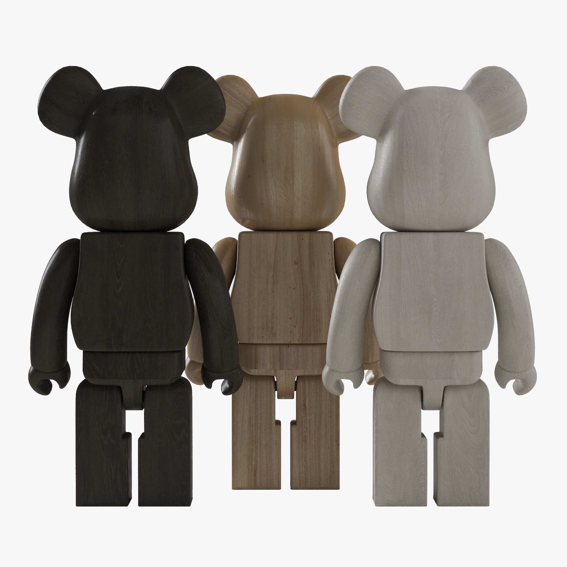 Bearbrick Wood 3D model | CGTrader