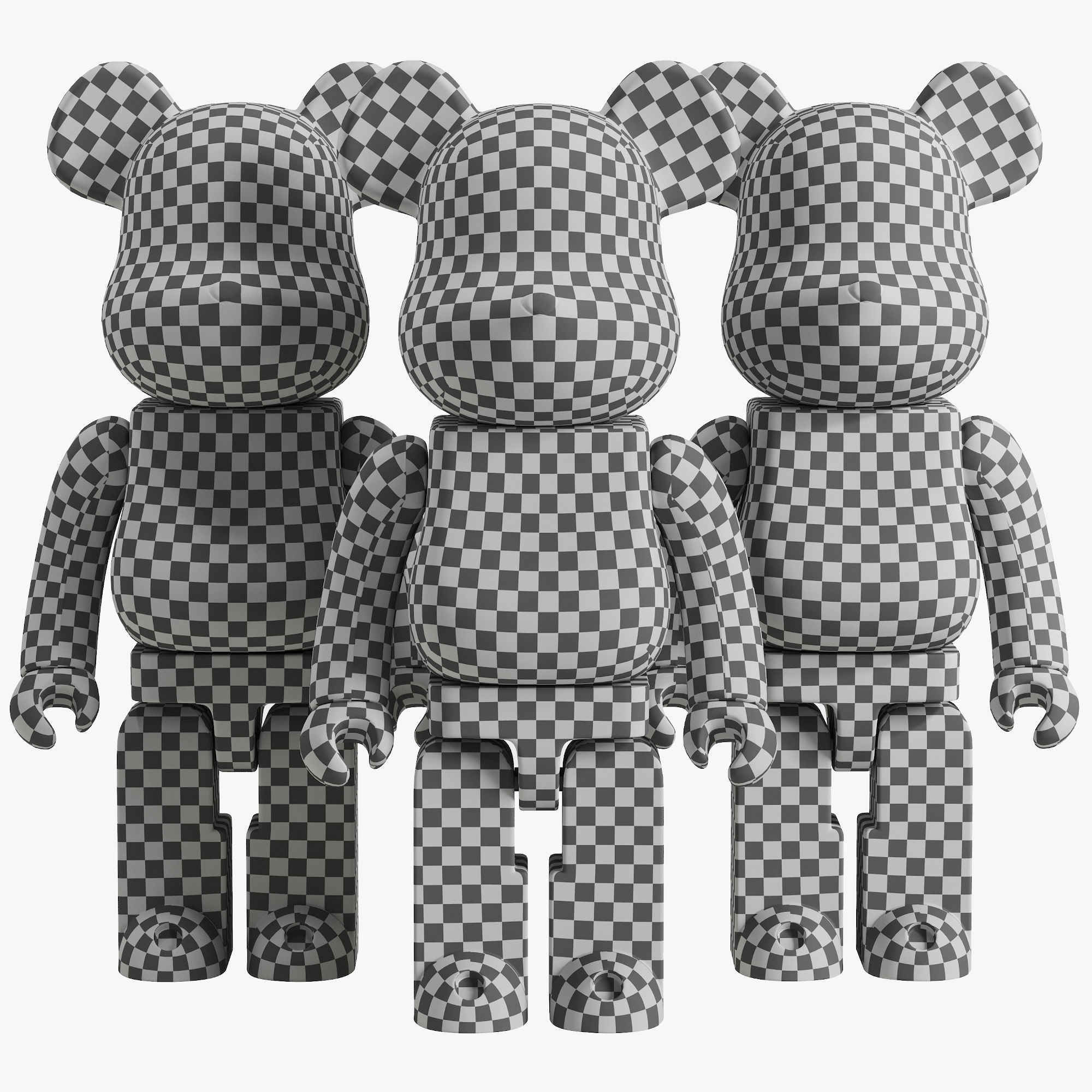 Bearbrick Wood 3D model | CGTrader