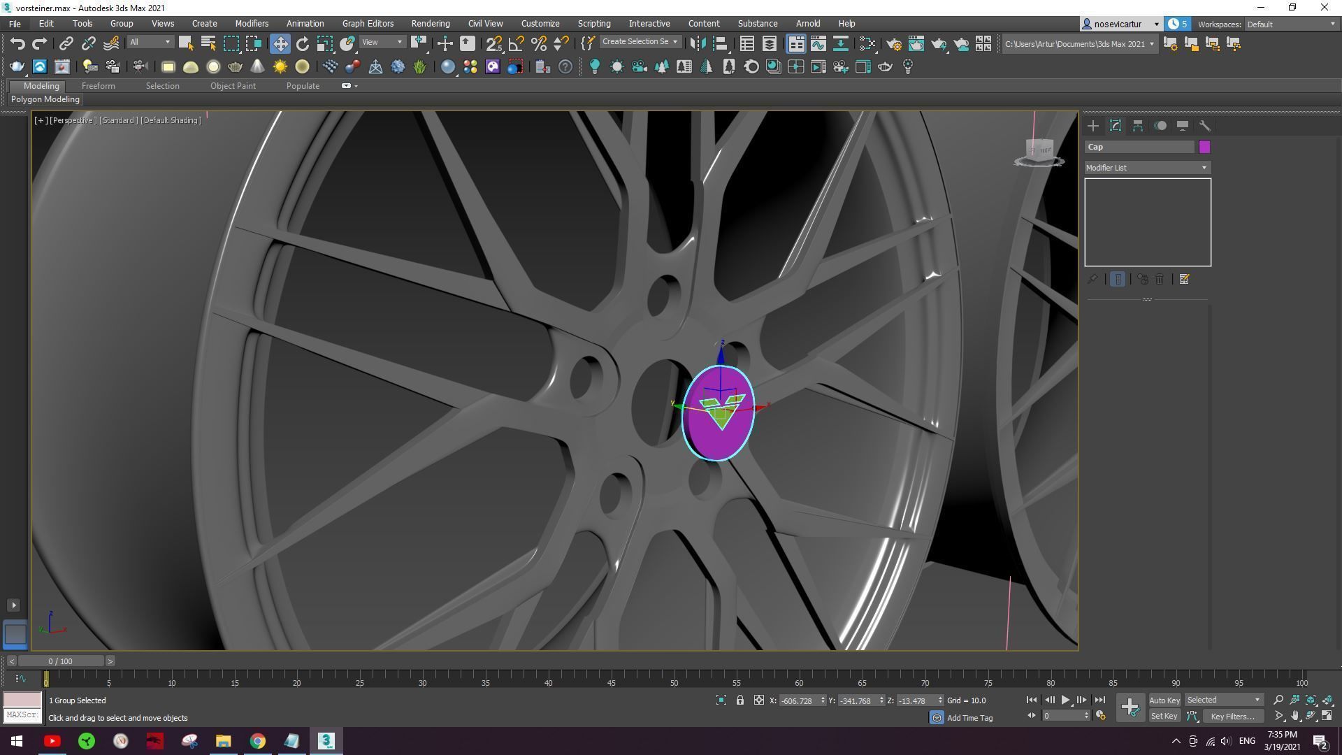 Vorsteiner rim 3D model | CGTrader