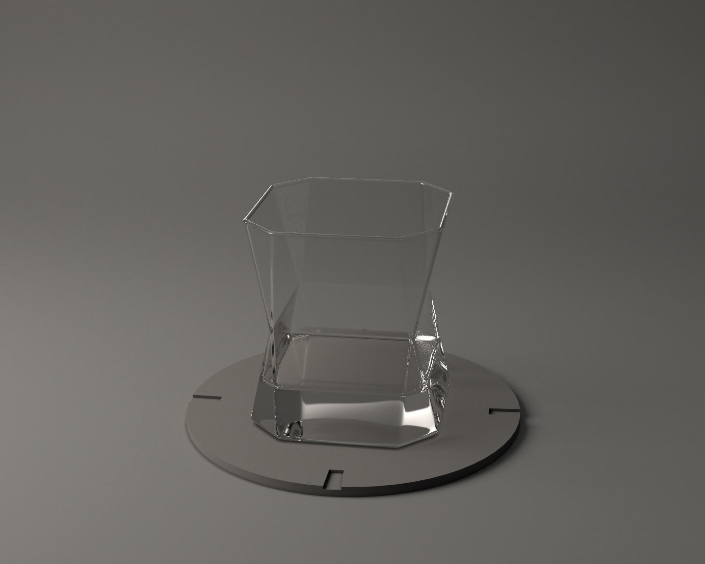 GLASSWARE---Alcohol Square Glass 3D model 3D printable | CGTrader