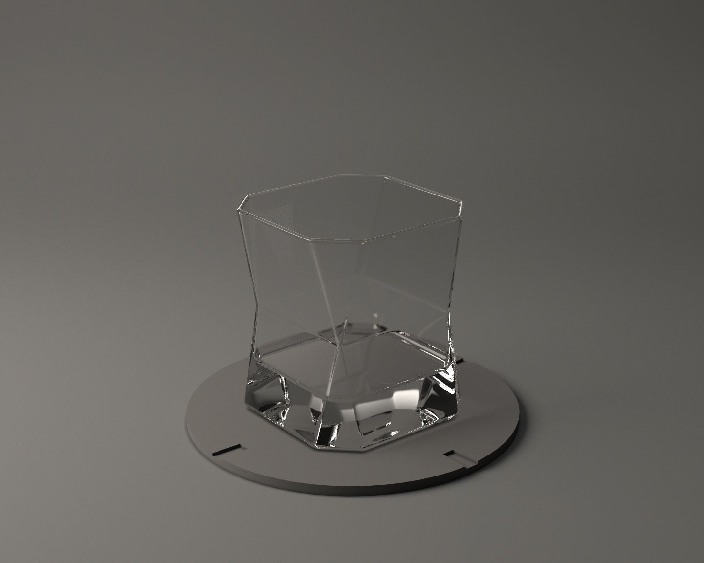 GLASSWARE---Alcohol Square Glass 3D model 3D printable | CGTrader