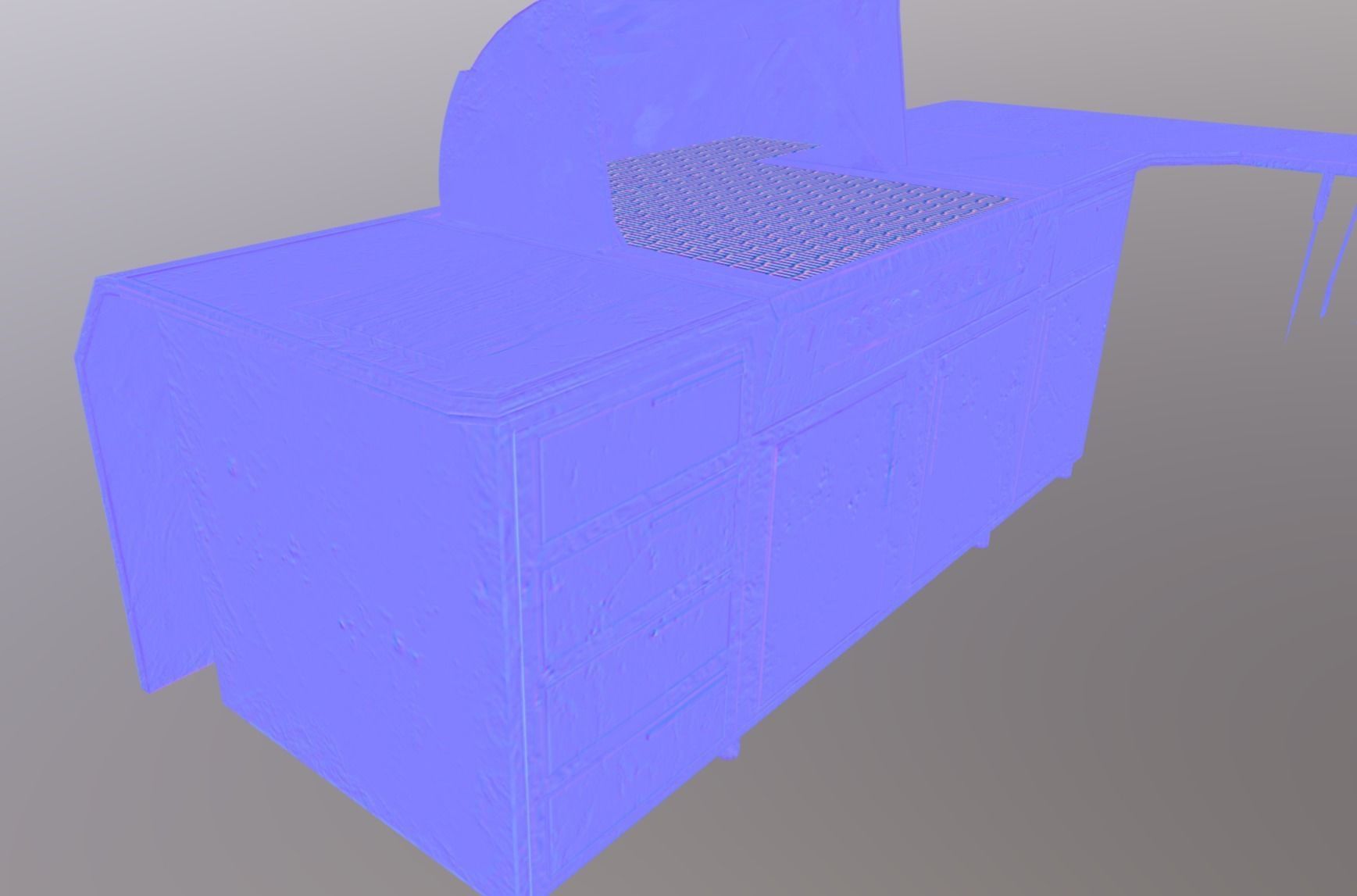 3D model Scifi Barbecue Grill VR / AR / low-poly | CGTrader