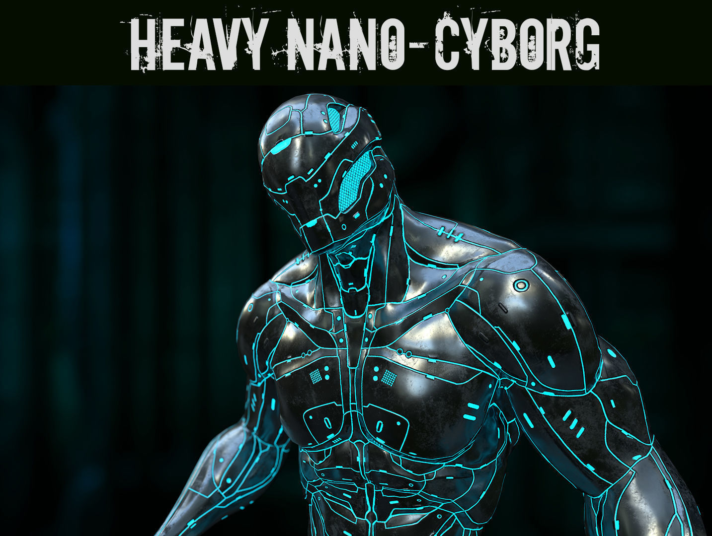 3D model Heavy Nano-Cyborg VR / AR / low-poly rigged | CGTrader