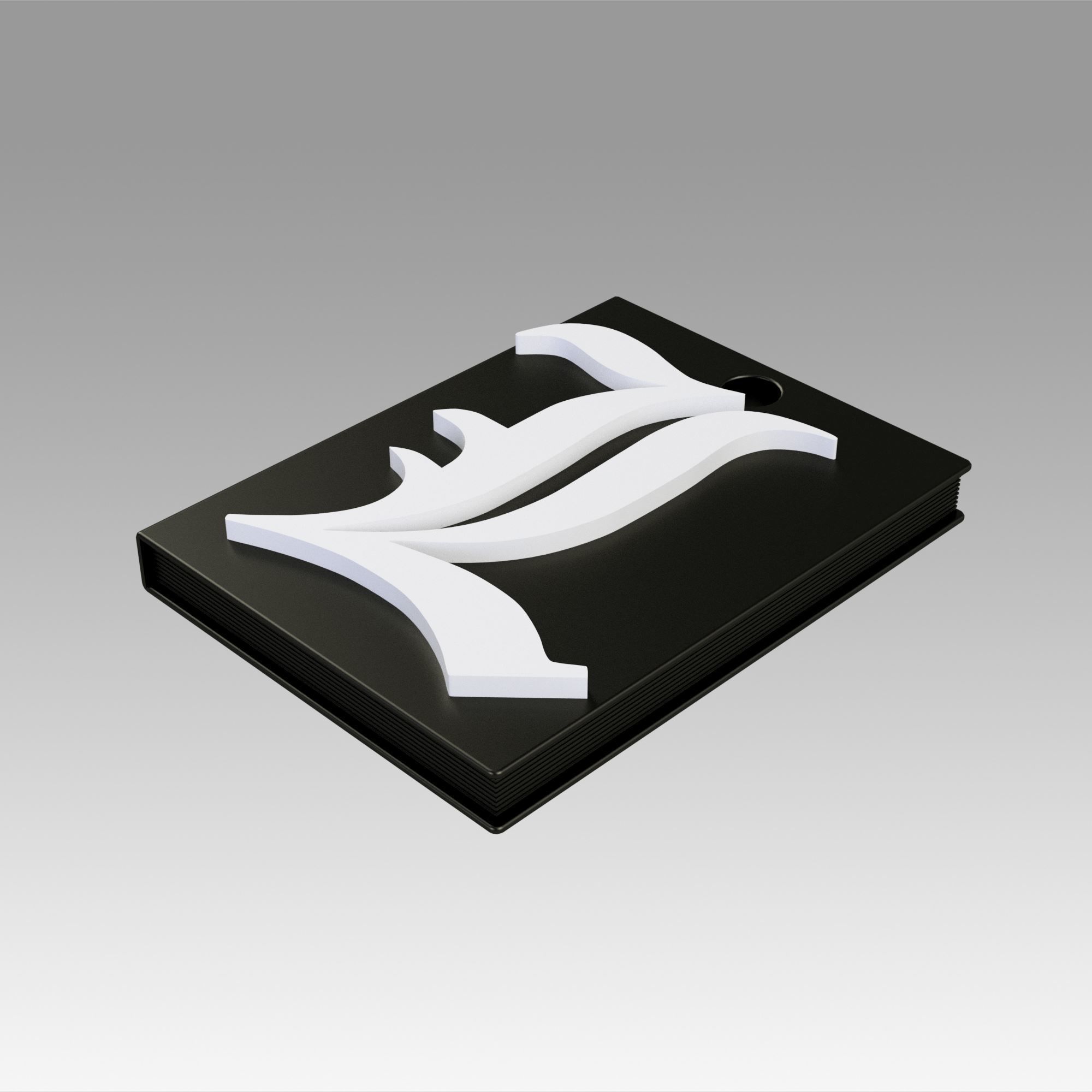 Death note logo pendant suspension Neck props 3D model 3D printable ...