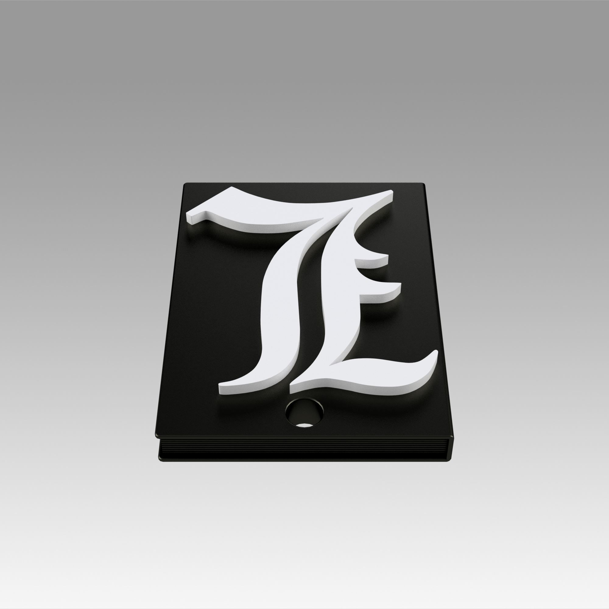 Death note logo pendant suspension Neck props 3D model 3D printable ...