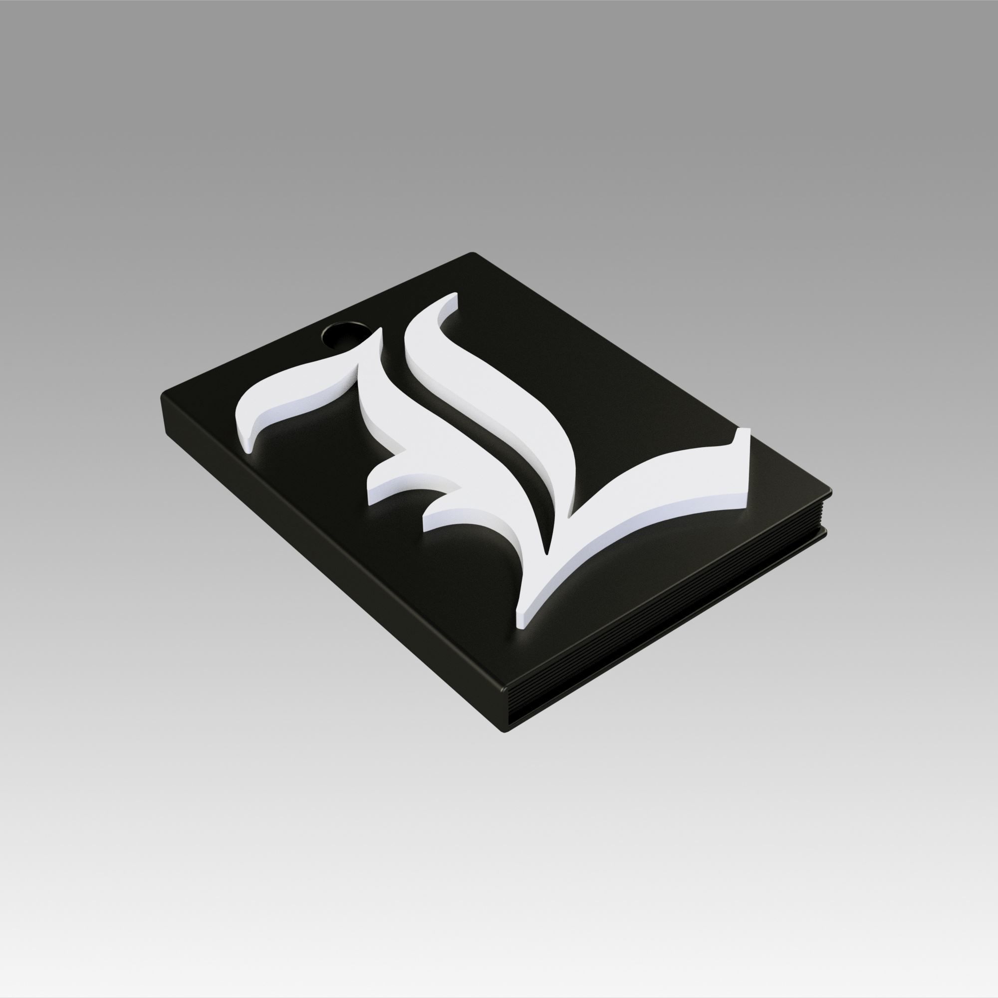 Death note logo pendant suspension Neck props 3D model 3D printable ...