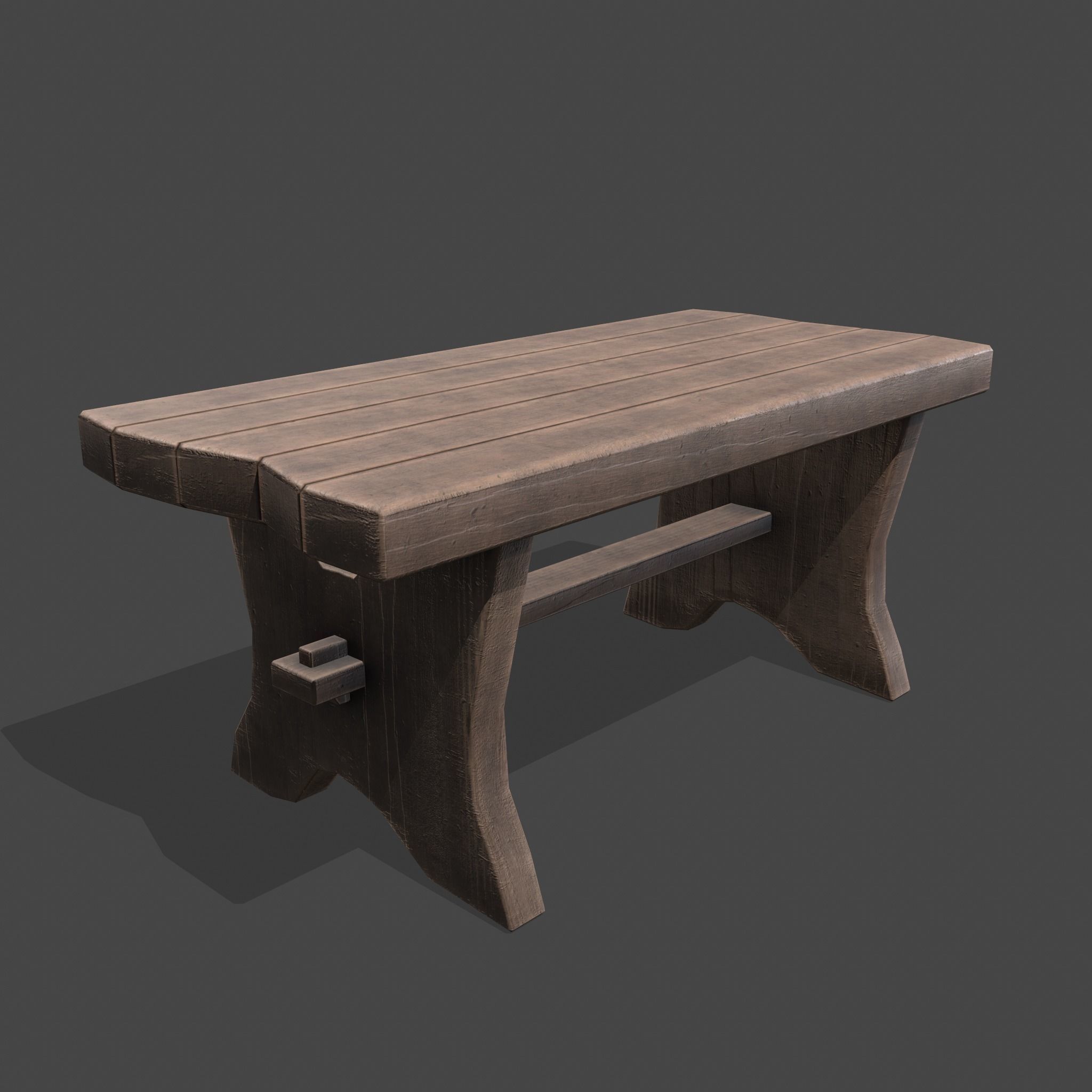 3D model Medieval Blacksmith Bench VR / AR / low-poly | CGTrader