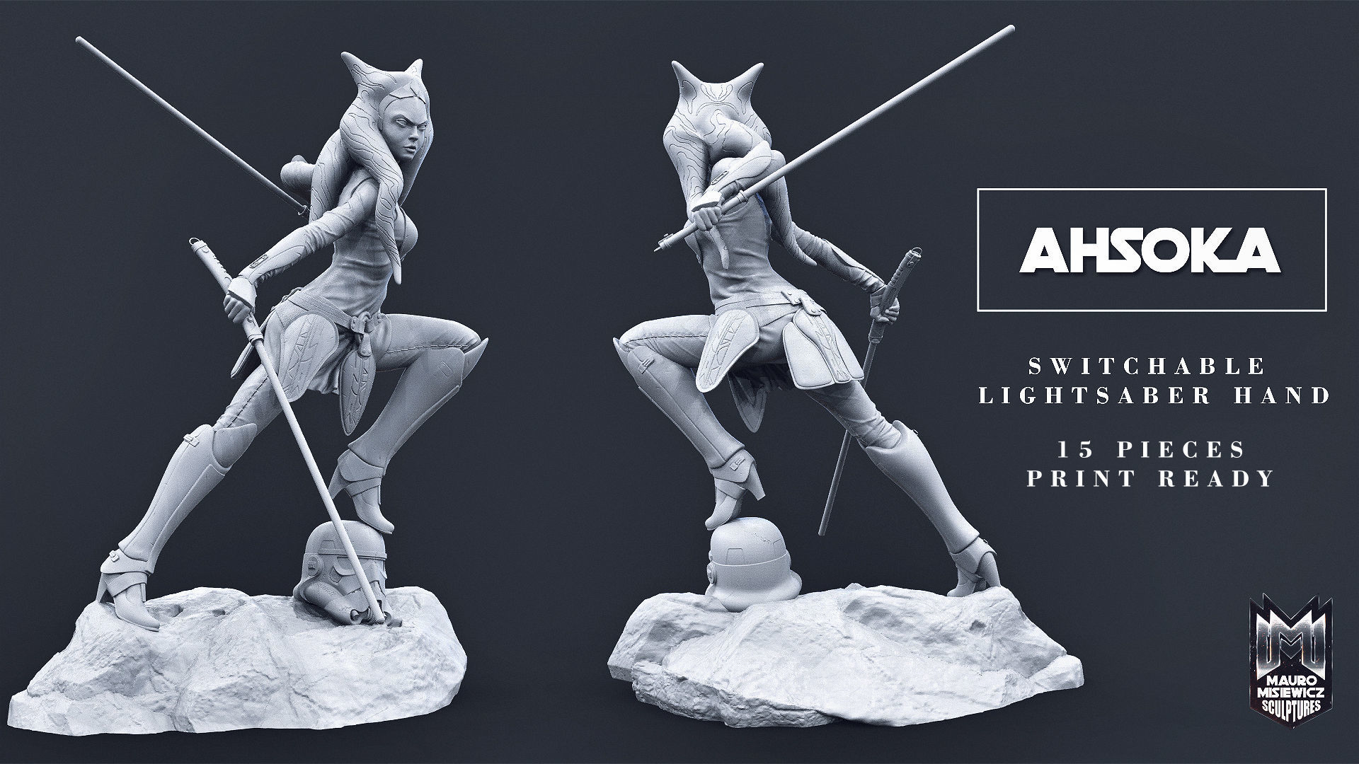 Ahsoka Tano 3D printable figure 3D model 3D printable | CGTrader