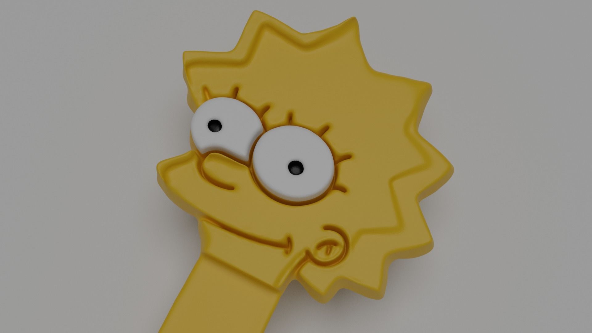 Lisa Simpson Bookmark 3D model 3D printable | CGTrader