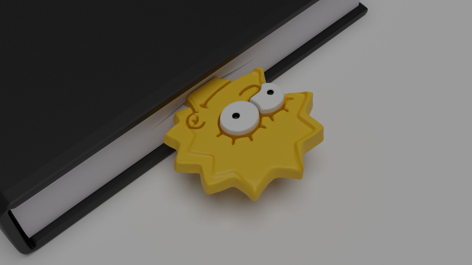 Lisa Simpson Bookmark 3D model 3D printable | CGTrader