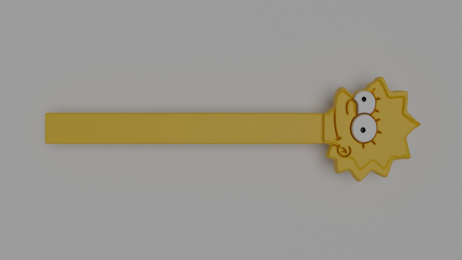 Lisa Simpson Bookmark 3D model 3D printable | CGTrader
