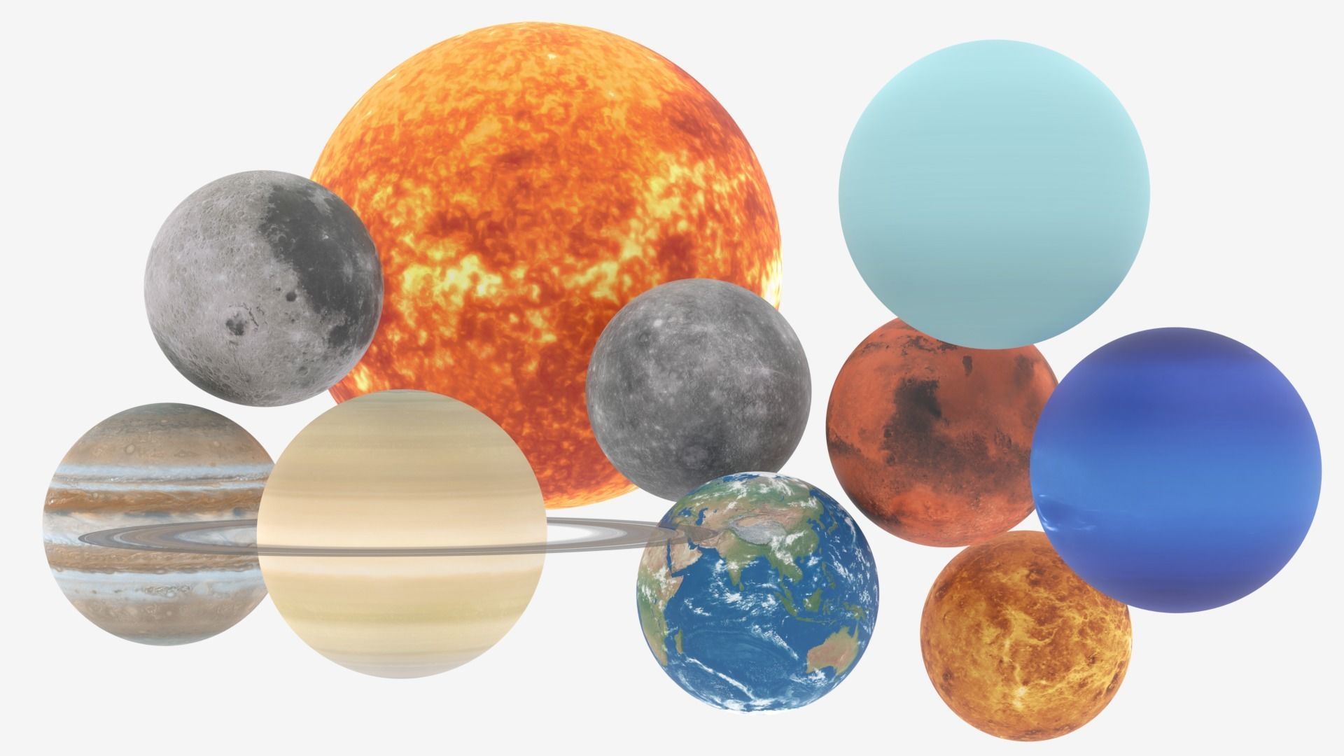 8K HD Solar System Pack 3D model | CGTrader