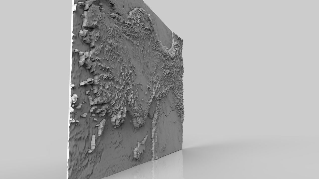 Turkey relief map stl model for cnc and 3d printer 3D model 3D ...