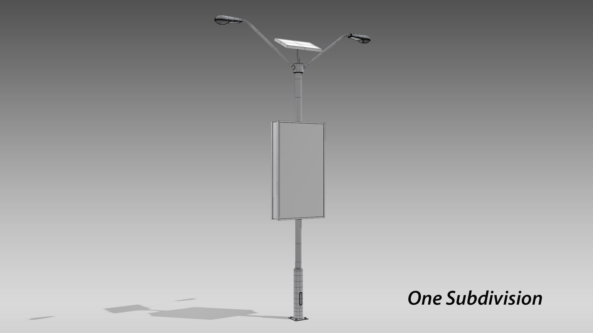 Dual Street Level Lighting 3D model | CGTrader
