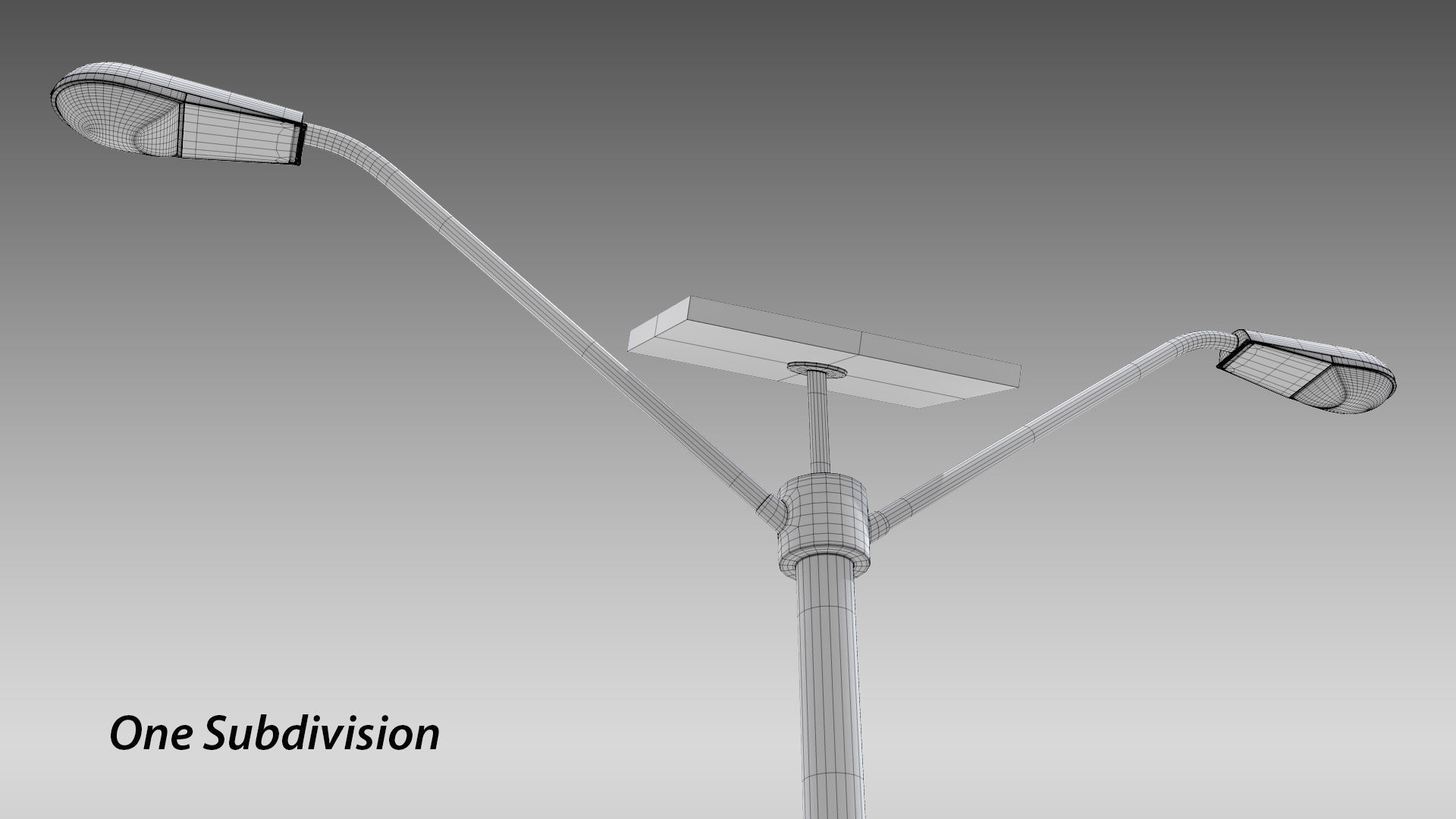 Dual Street Level Lighting 3D model | CGTrader