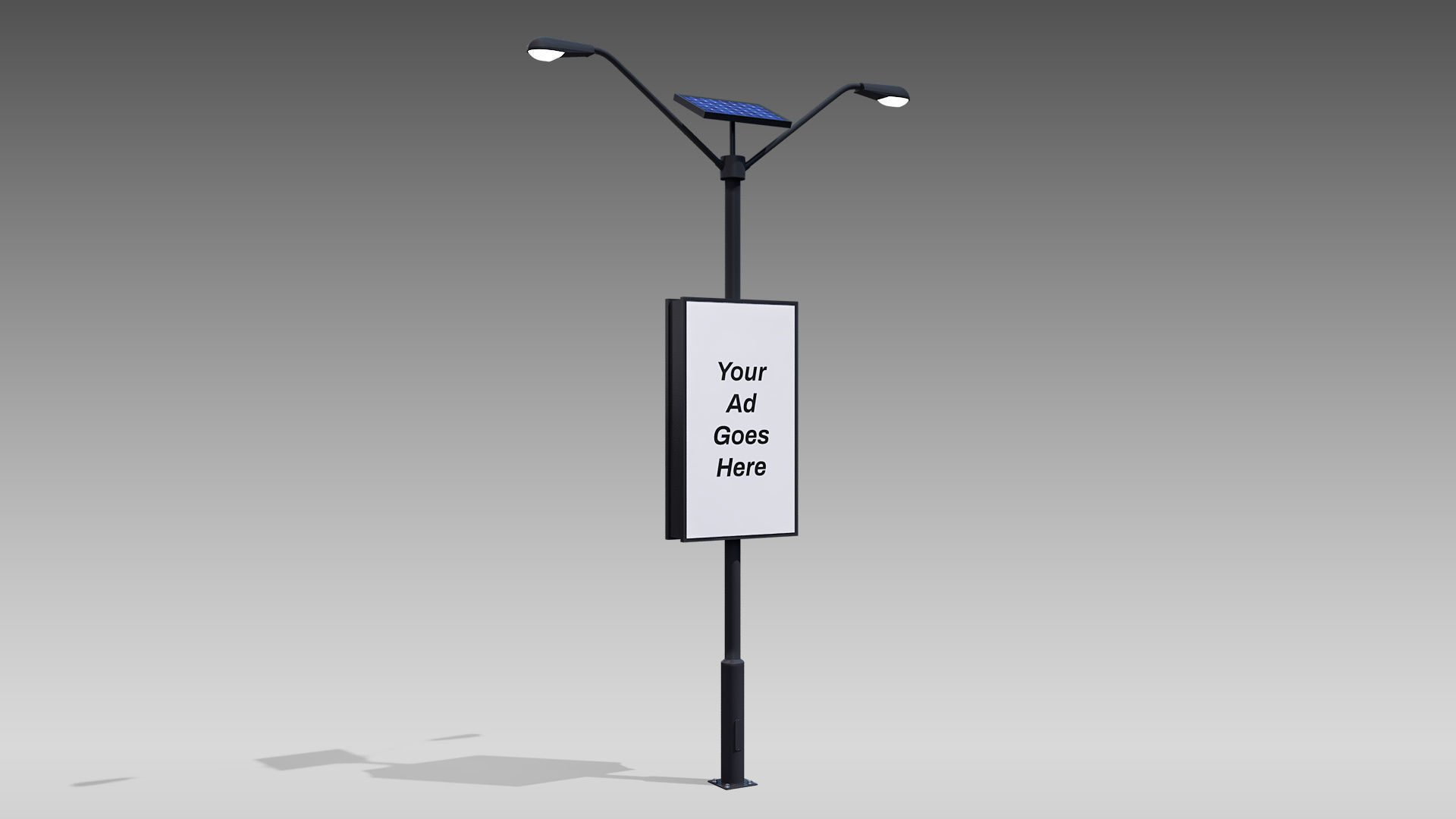Dual Street Level Lighting 3D model | CGTrader