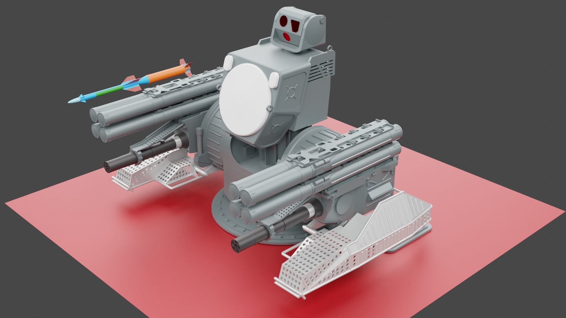 Russian Pantsir-M CIWS 3D model | CGTrader