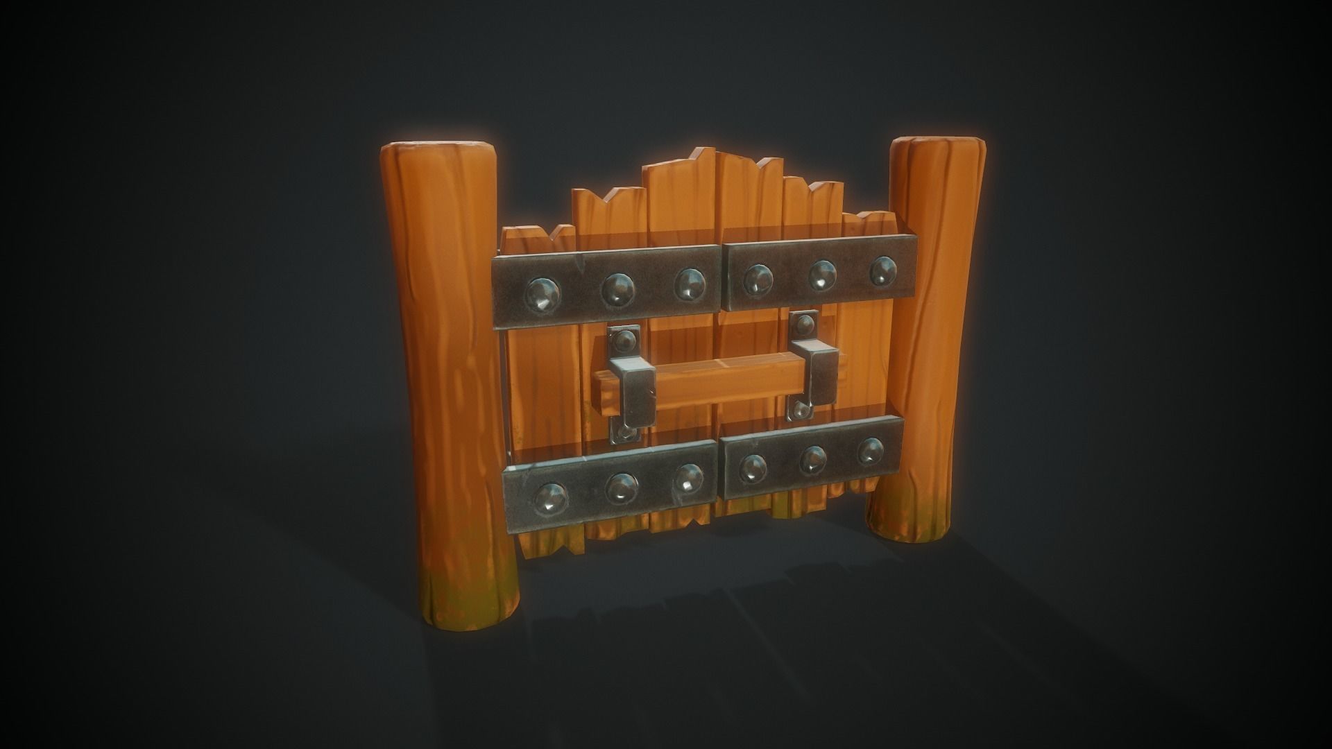 3D model Stylized Gate - Tutorial Included VR / AR / low-poly | CGTrader