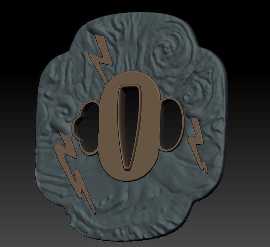 Tsuba ghost of tsushima fan art 3D model 3D printable | CGTrader