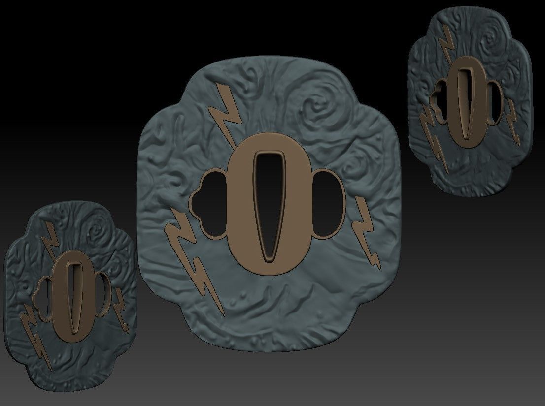 Tsuba ghost of tsushima fan art 3D model 3D printable | CGTrader