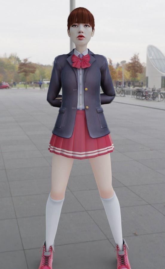 Blackpink Lisa 3D model rigged | CGTrader