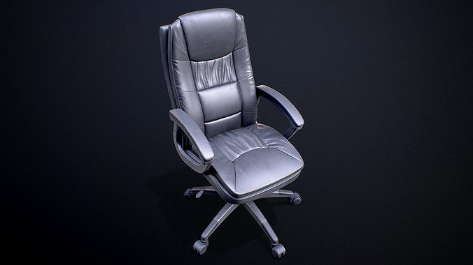 3D model Office Chair Low-poly Game-Ready PBR VR / AR / low-poly | CGTrader