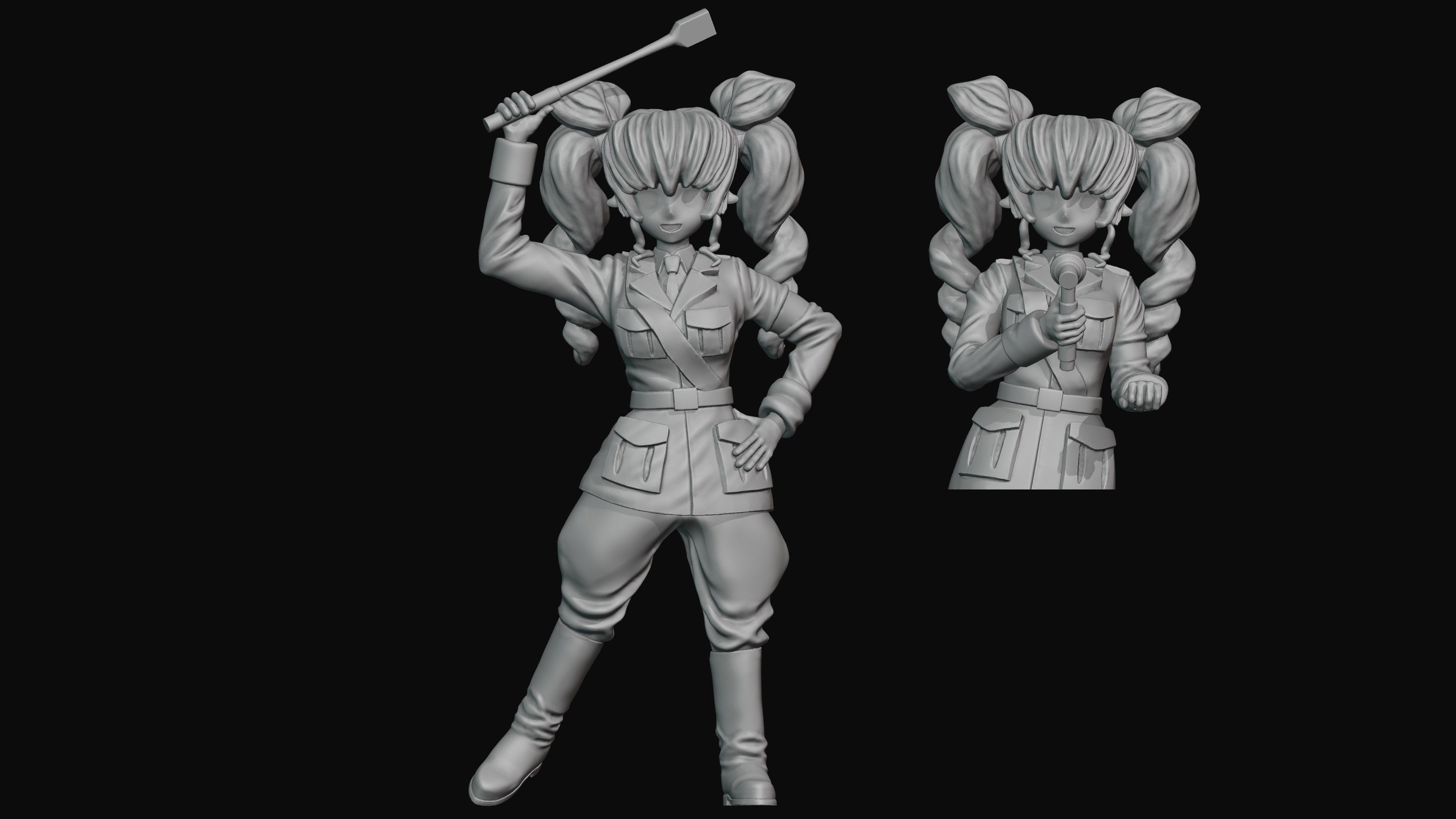 Anchovy - Girls und Panzers - 28mm wargaming miniature 3D model 3D ...