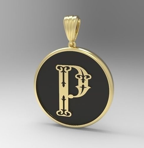 Alphabet Latin P 3D model 3D printable | CGTrader