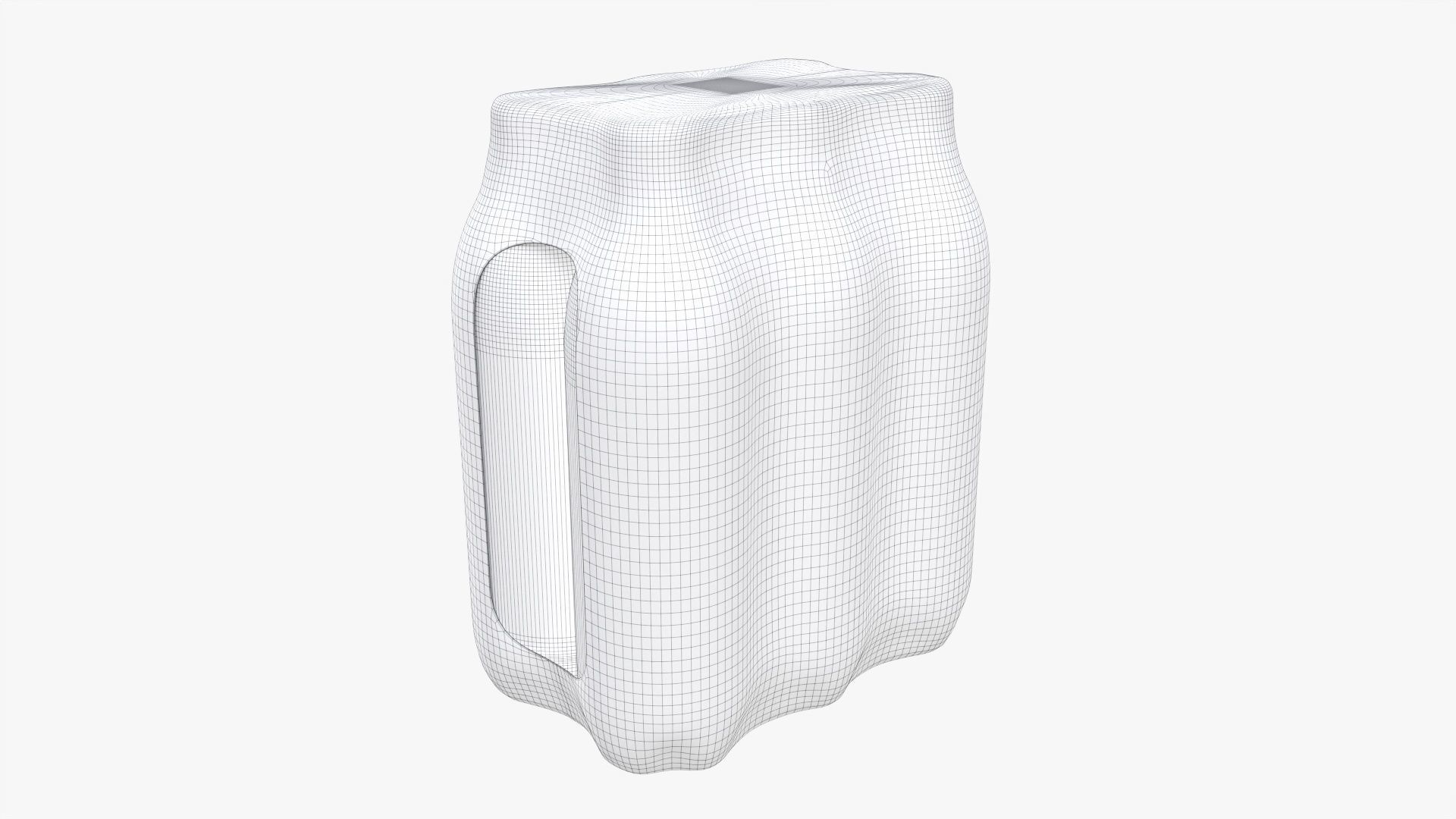 Wrapped water bottle six-pack 3D model | CGTrader