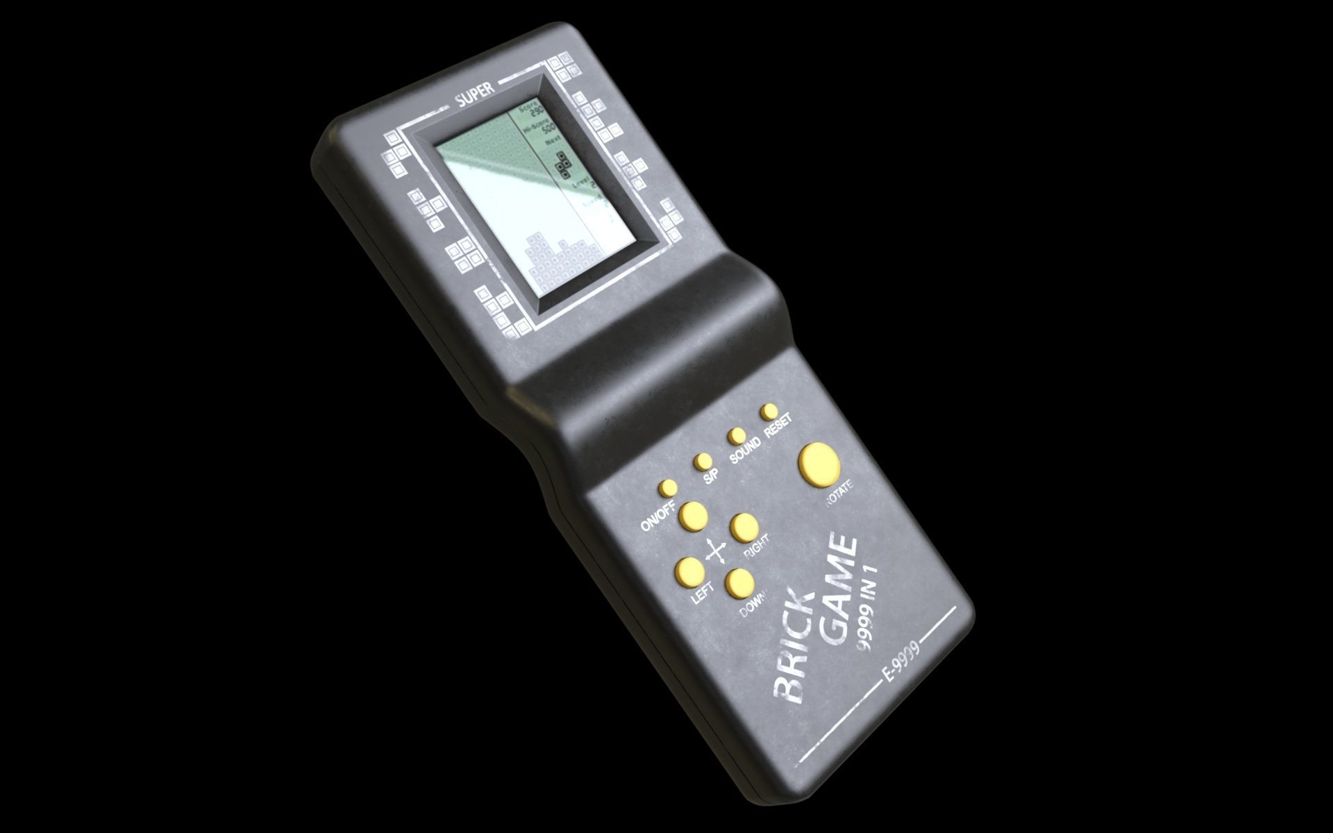 3D Tetris Handheld game machine 3D model | CGTrader