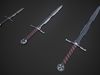 3D model Templar Broadsword VR / AR / low-poly | CGTrader