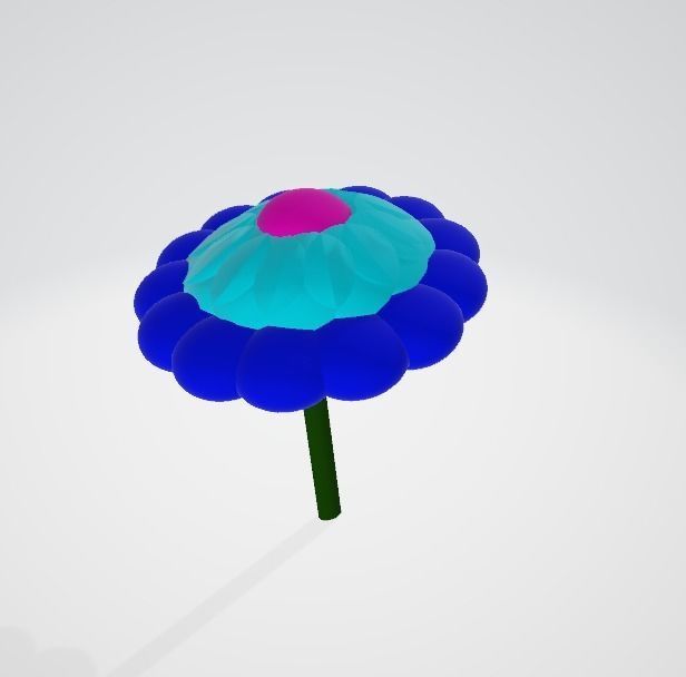 Polygon Flower free 3D model | CGTrader