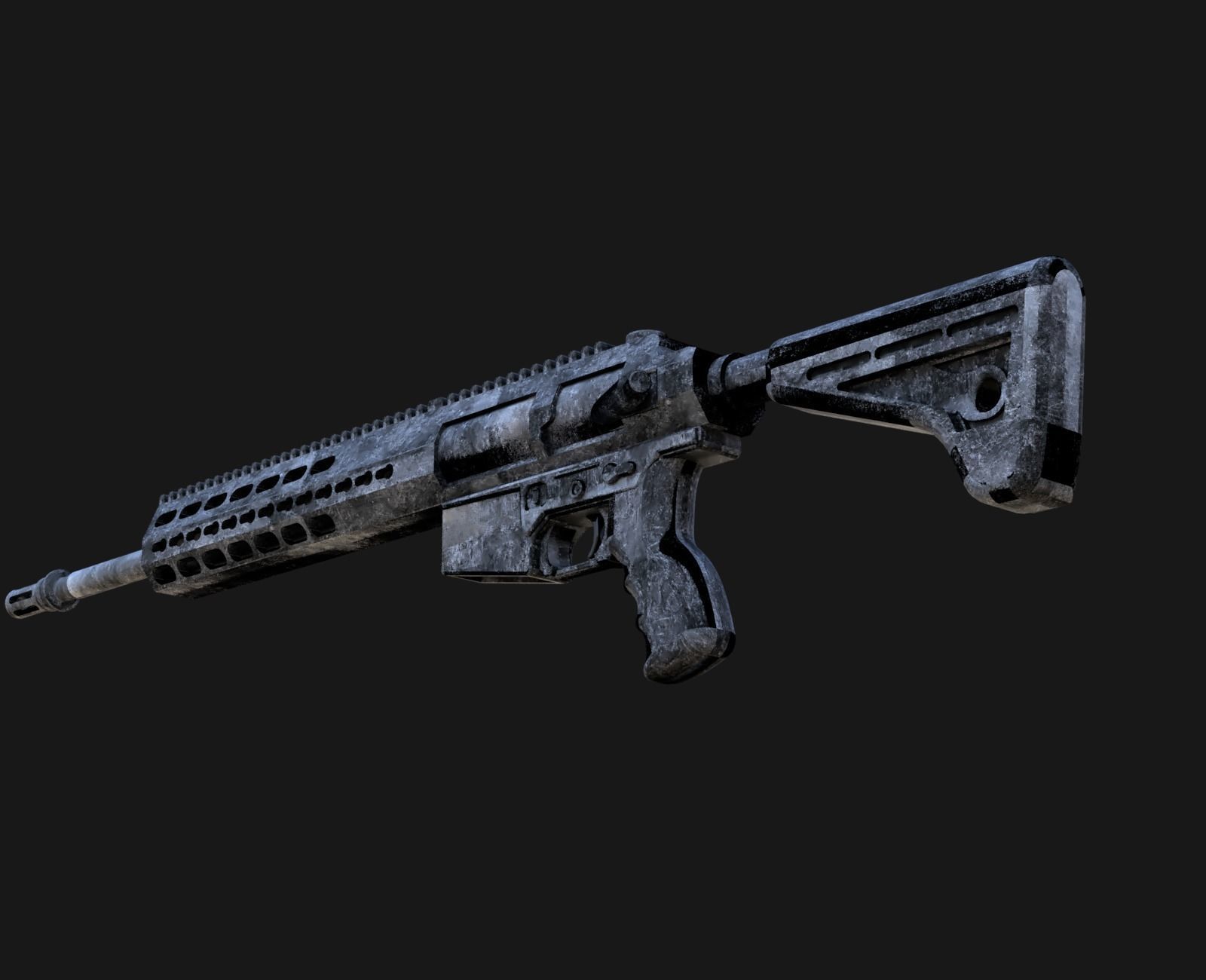3D model Haenel assault rifle VR / AR / low-poly | CGTrader