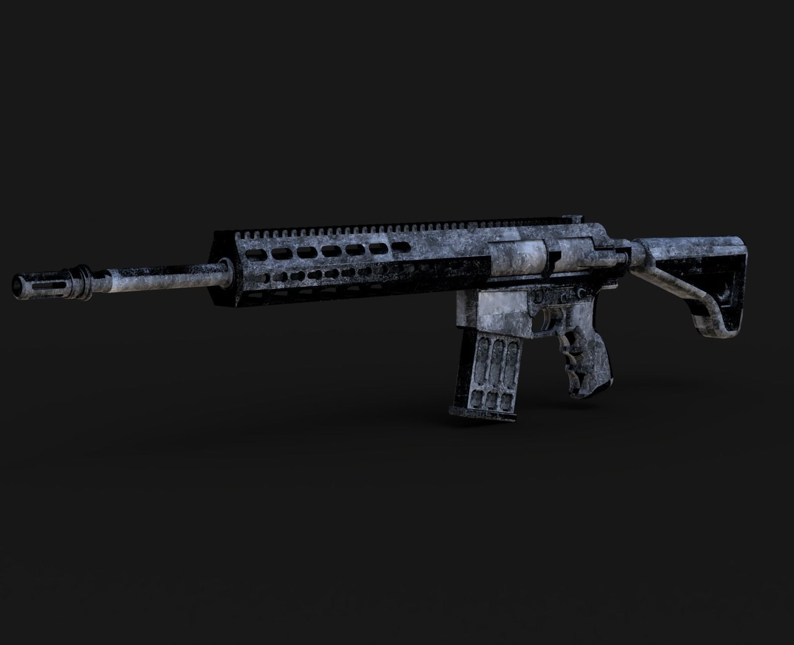 3D model Haenel assault rifle VR / AR / low-poly | CGTrader