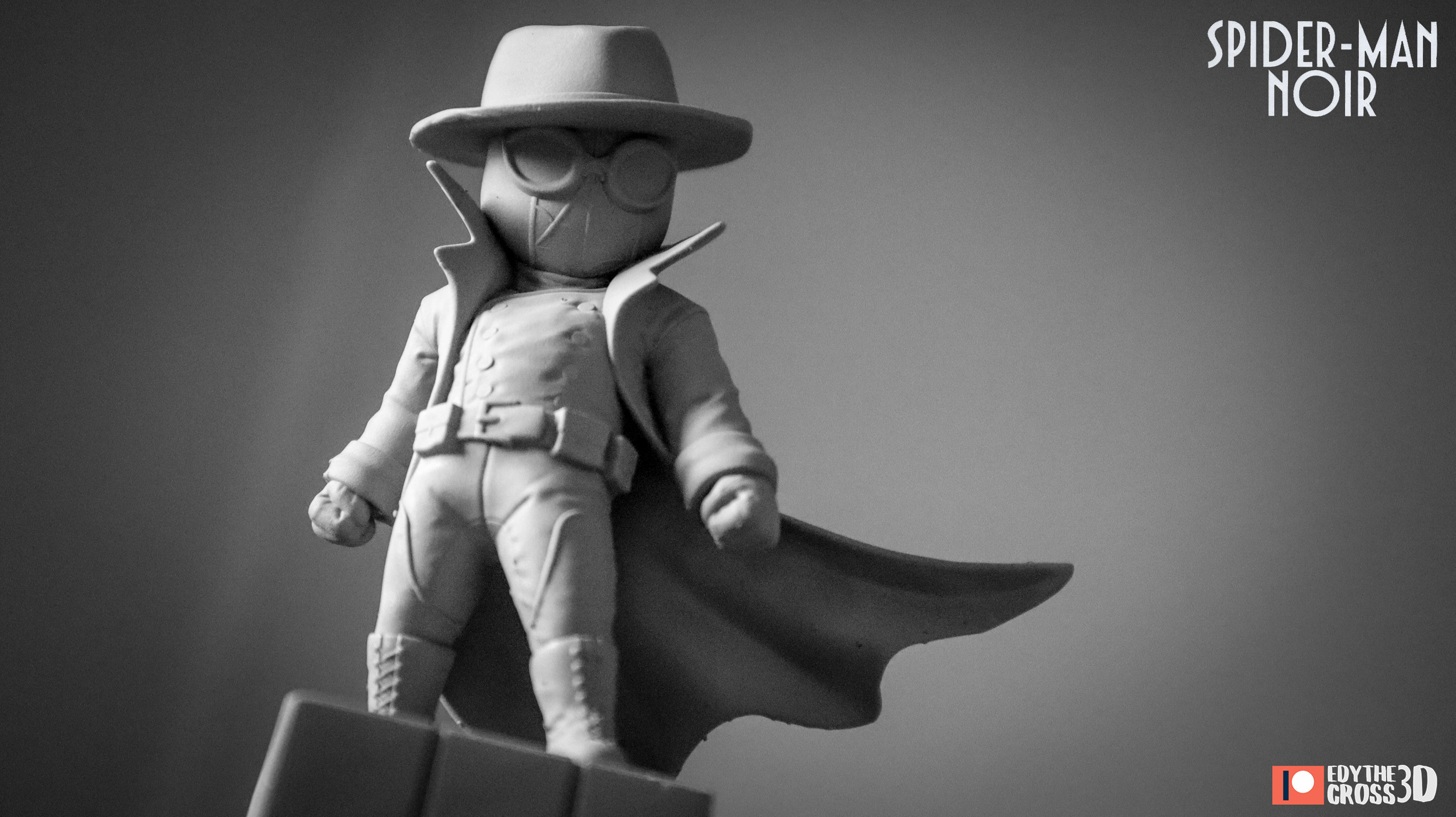 Spiderman Noir 3D model 3D printable | CGTrader