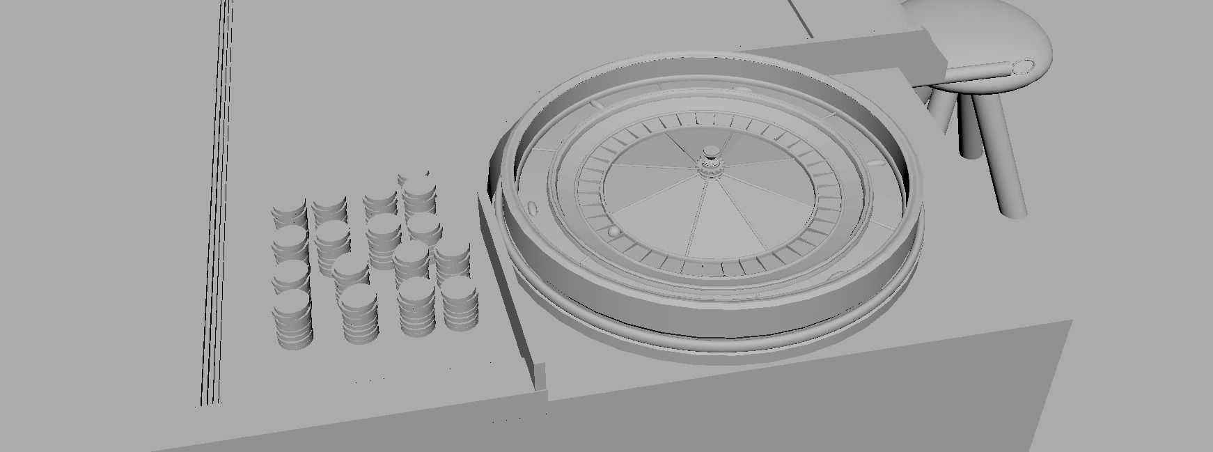 Miniature Roulette Table For Casino Interior 3D model | CGTrader