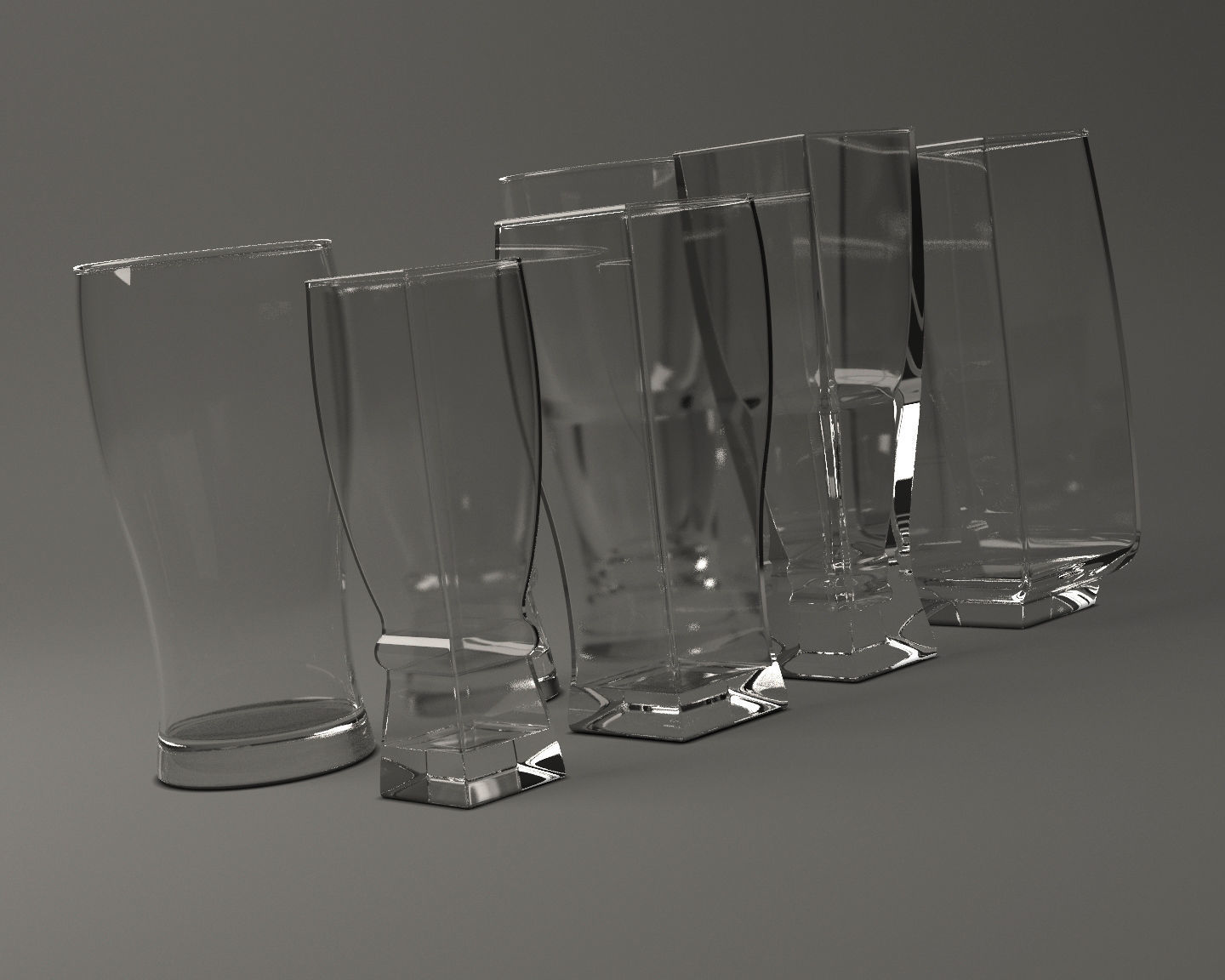 GLASSWARE---All Beer Glasses 3D Model Collection | CGTrader