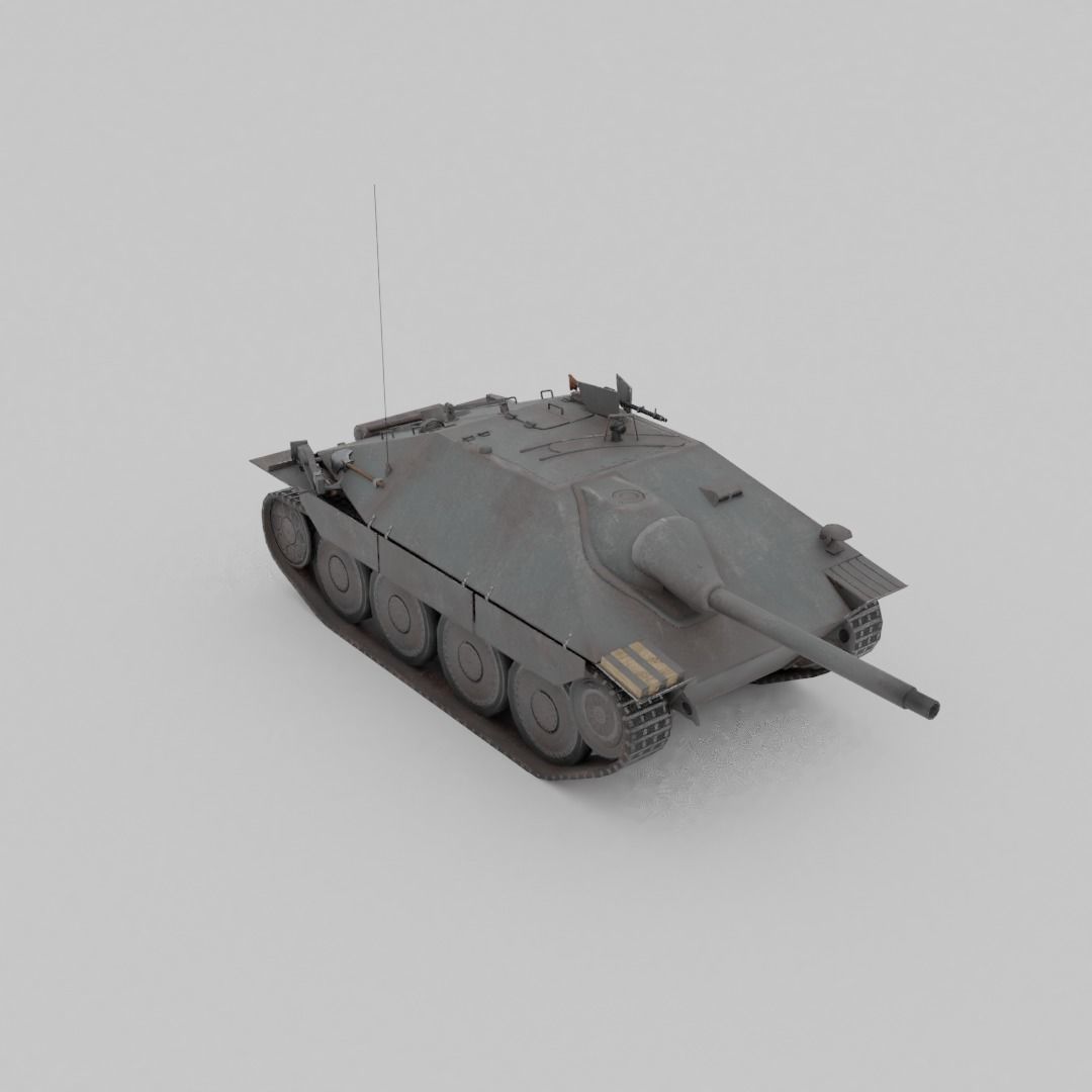 3D model Jagdpanzer 38 Hetzer Light Tank Destroyer VR / AR / low-poly | CGTrader
