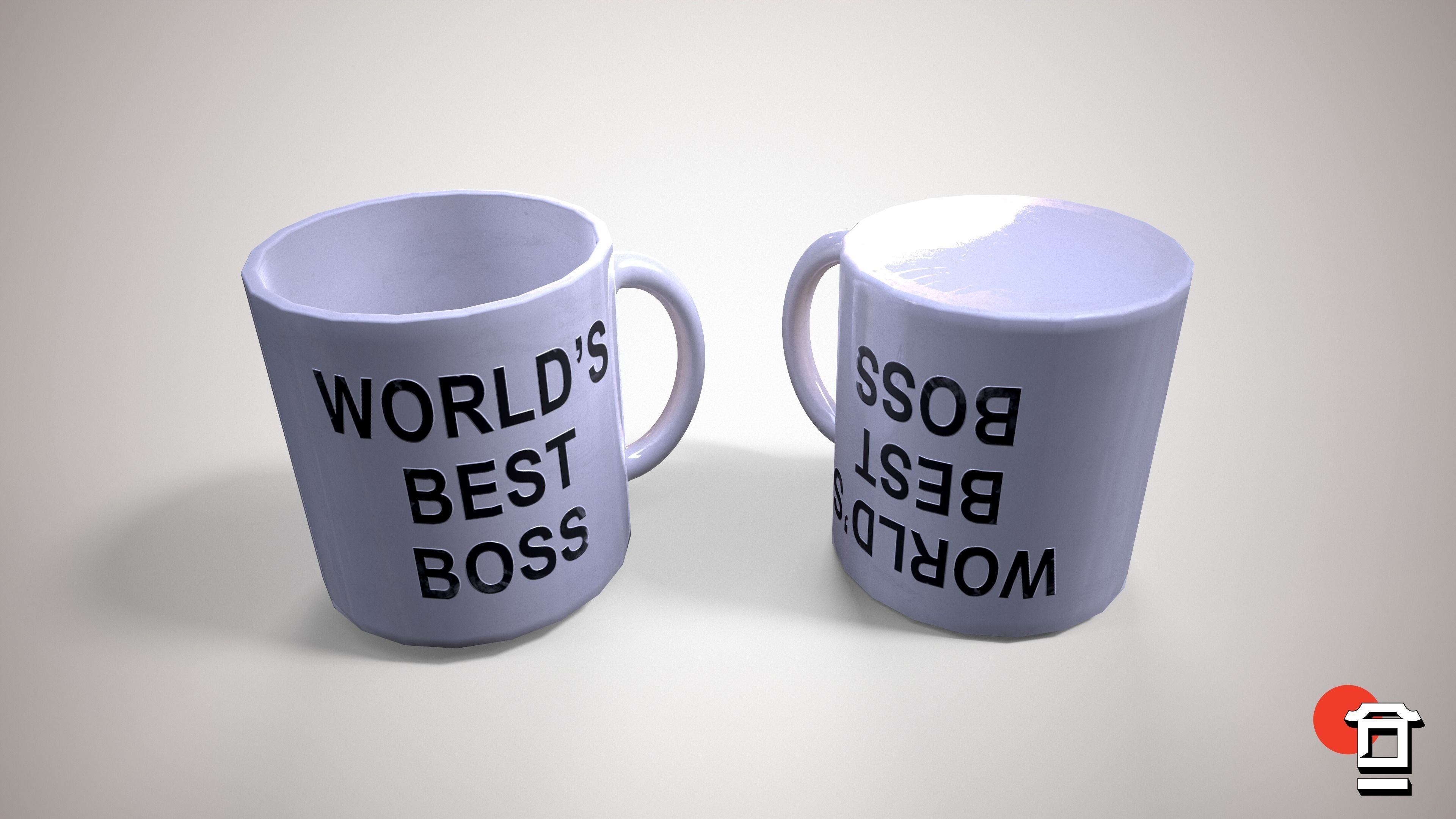 3D model Worlds Best Boss Cup - PBR Game Ready - VR / AR / low-poly ...