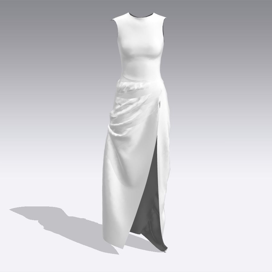 DRAPE dress on mannequin 3D model | CGTrader