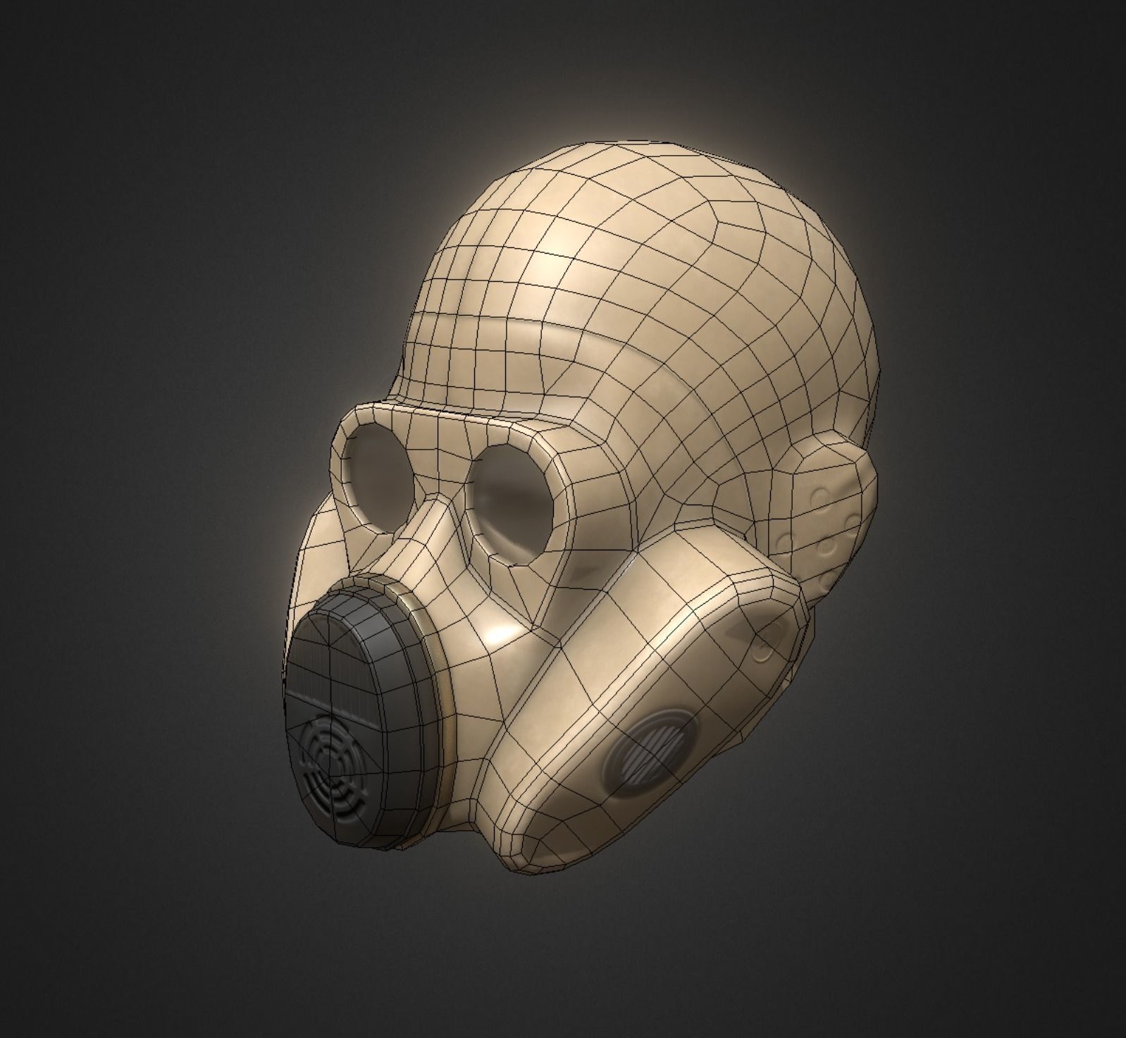3D model Gas mask Homyak VR / AR / low-poly | CGTrader