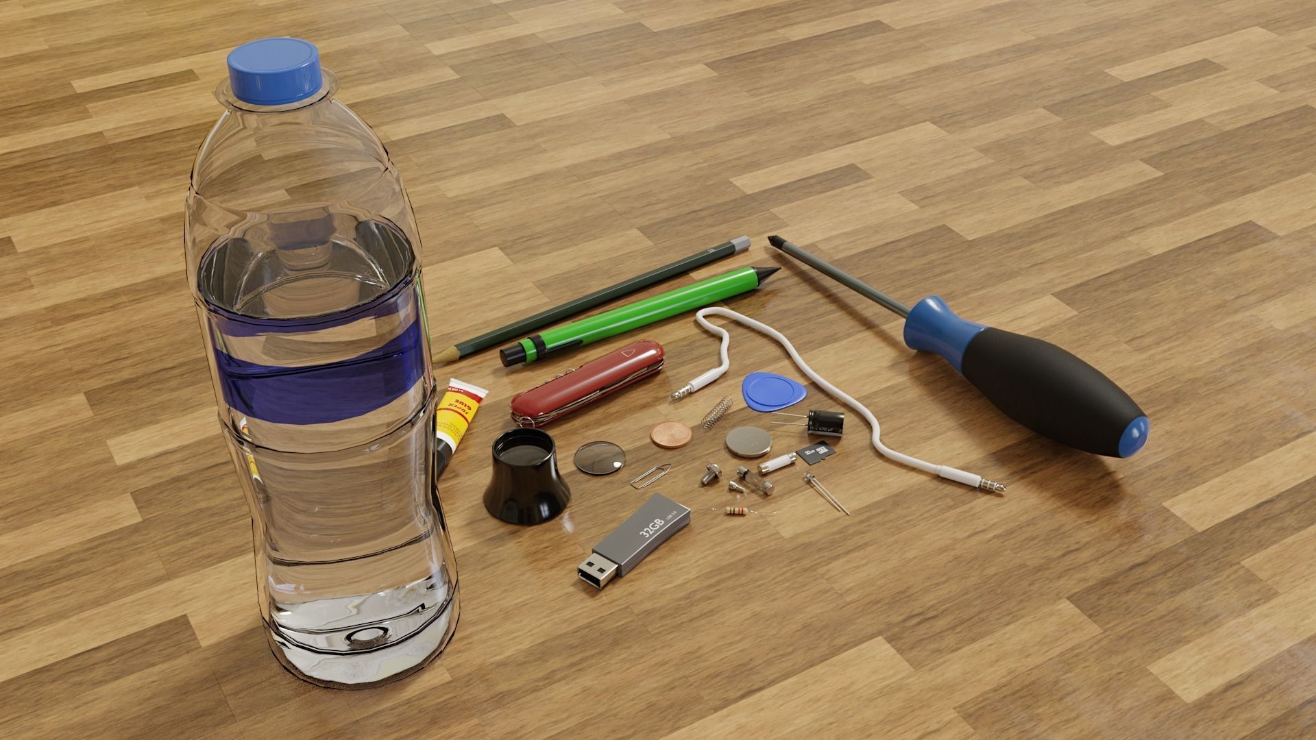 Small insignificant objects 3D model | CGTrader