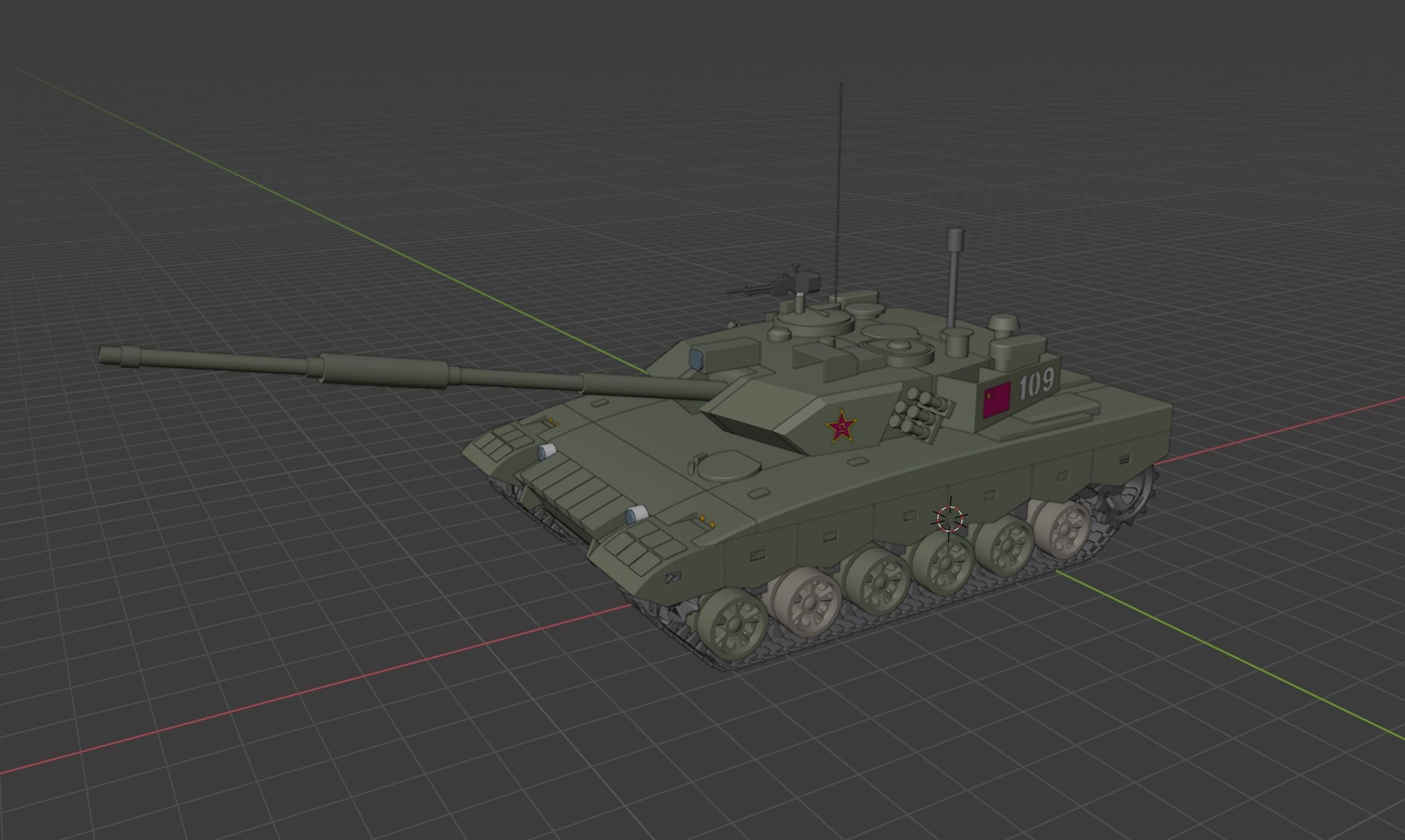 ZTZ-96 Battle Tank 3D model | CGTrader