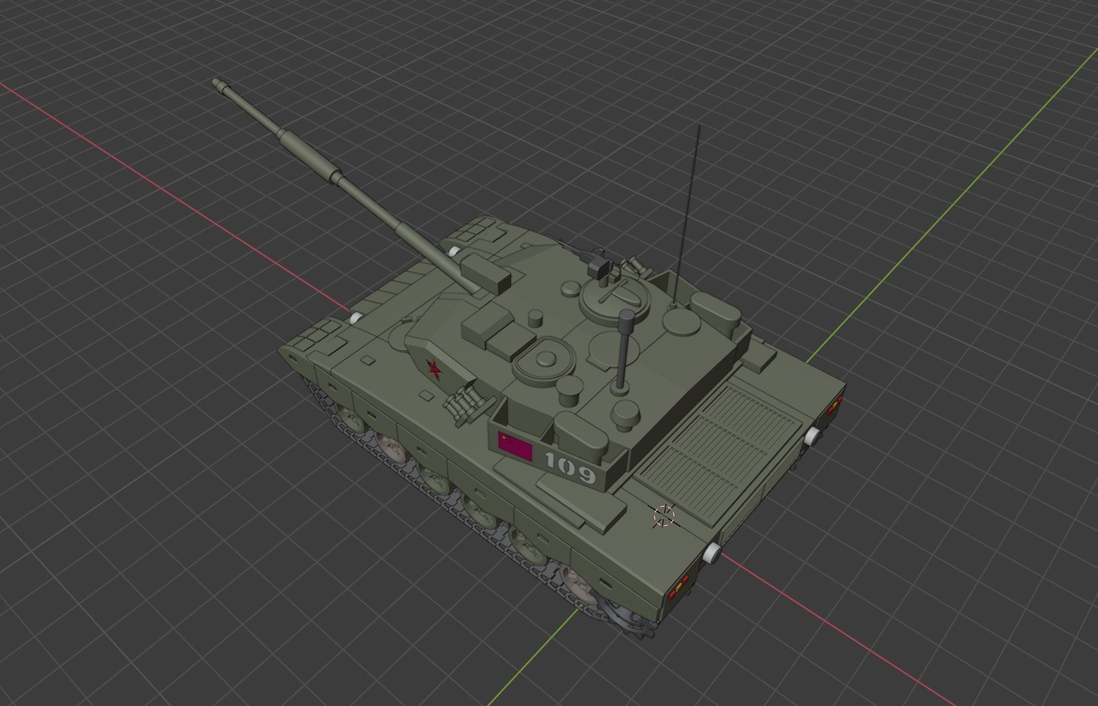 ZTZ-96 Battle Tank 3D model | CGTrader