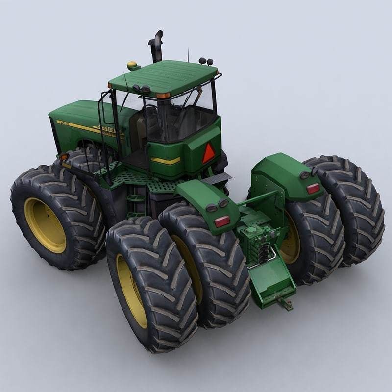 3D model 4WD Tractor 1 VR / AR / low-poly | CGTrader