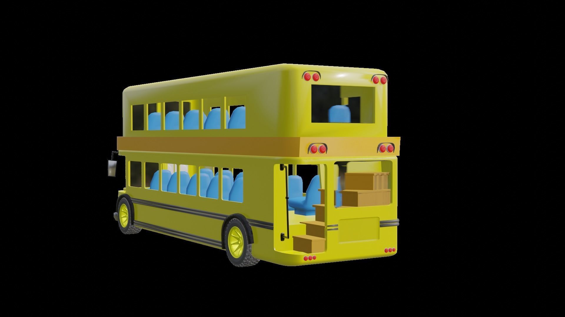 3D model Cartoon Bus VR / AR / low-poly | CGTrader